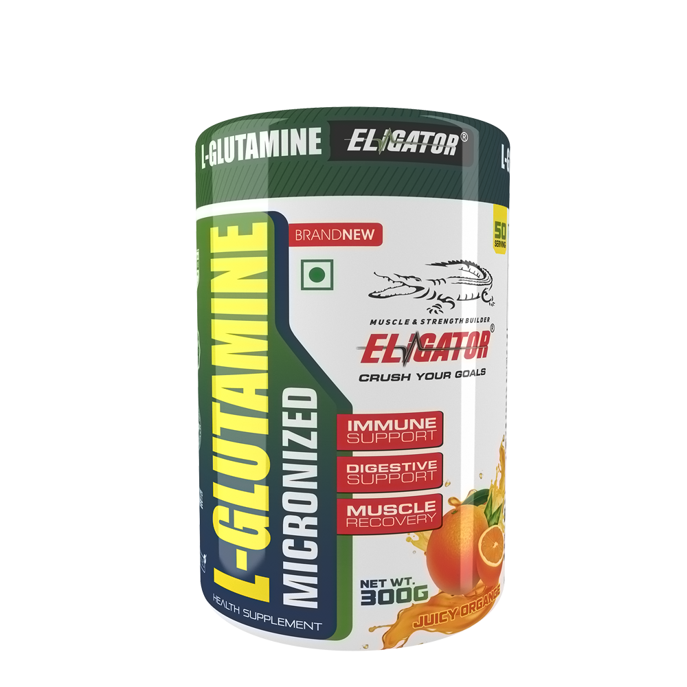Eligator L Glutamine Micronized – 50 SERVING – Muscle Stack