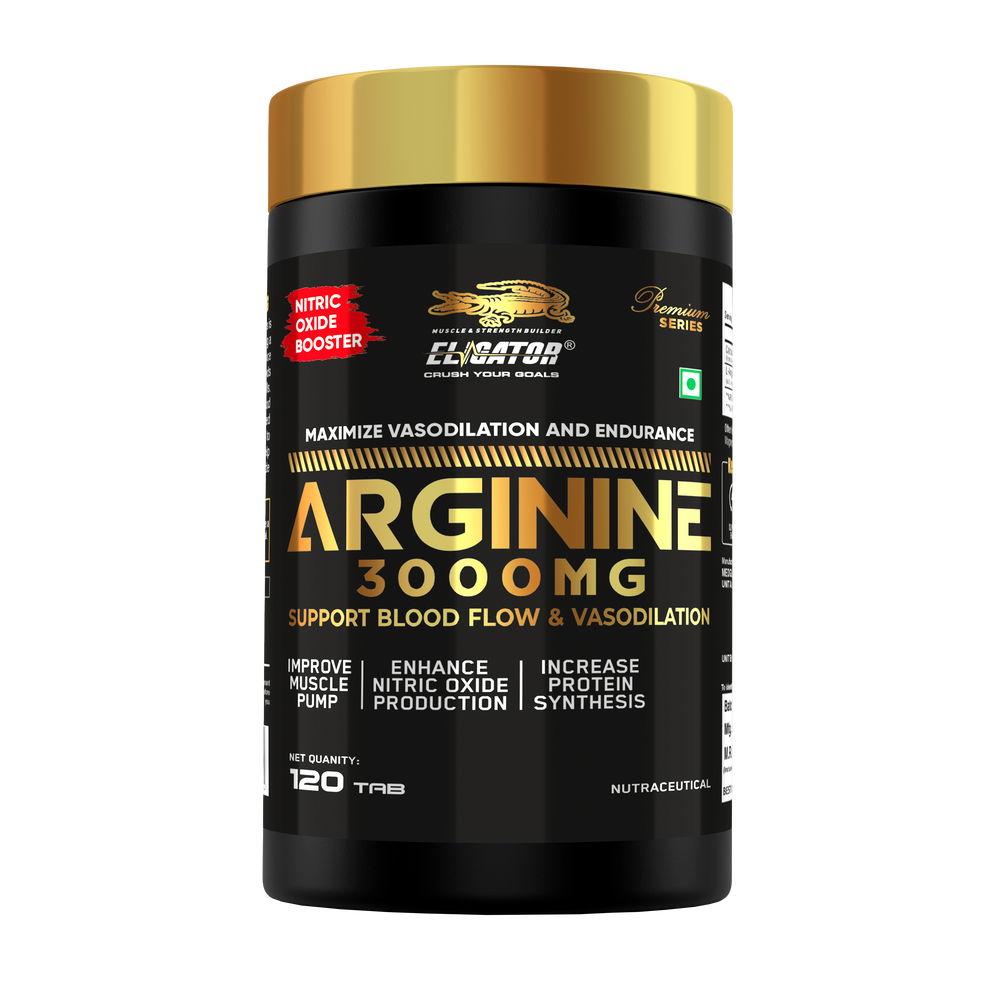 Eligator Nutrition Premium Series Arginine 3000 Mg 90 Tablets – Muscle ...