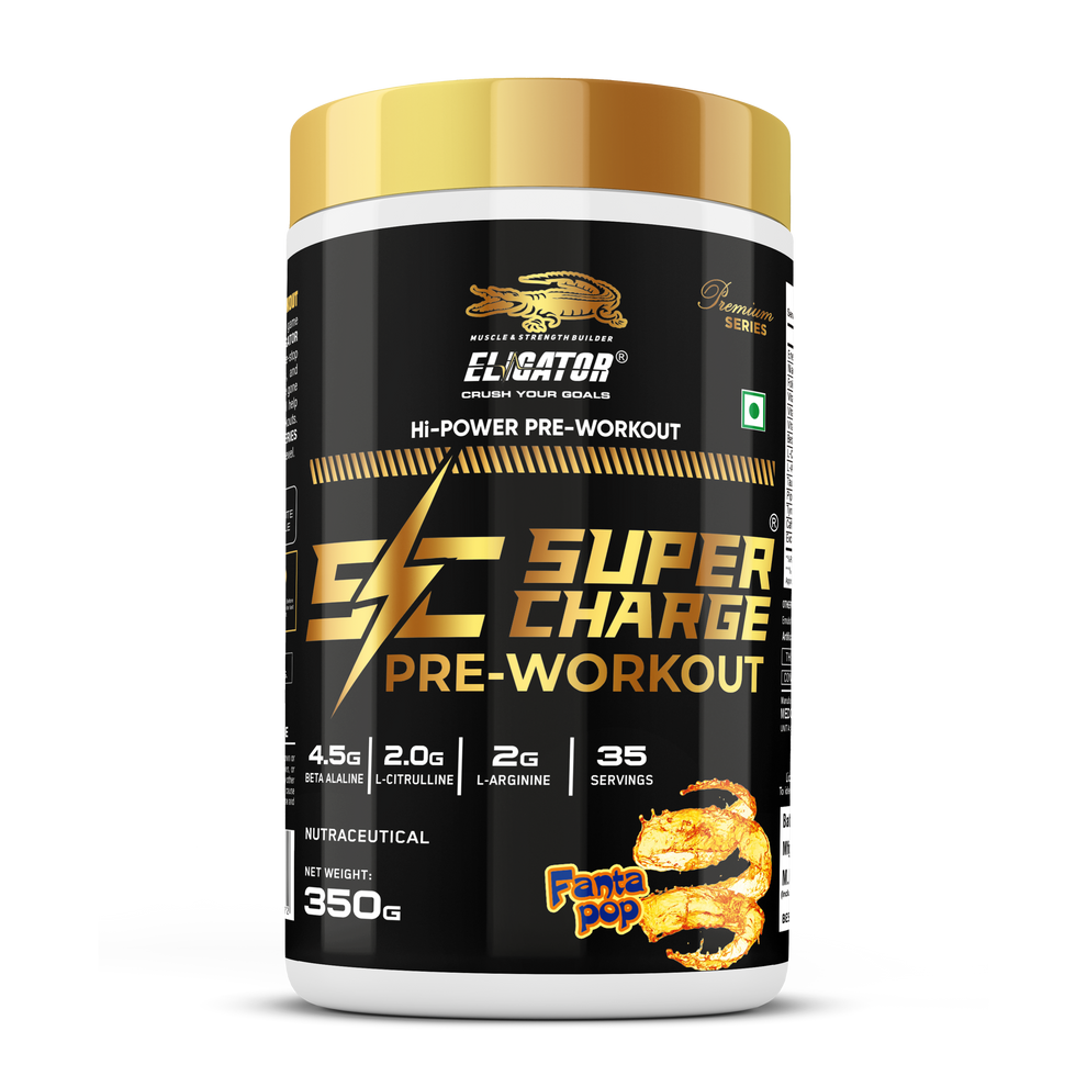 Eligator Nutrition Premium Series Super Charge Pre Workout 35 Serving ...