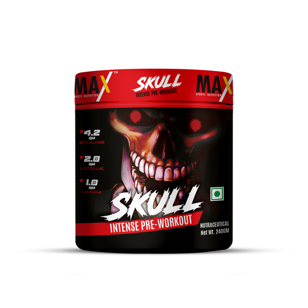 Max Sports Skull Intense Pre Workout – Muscle Stack
